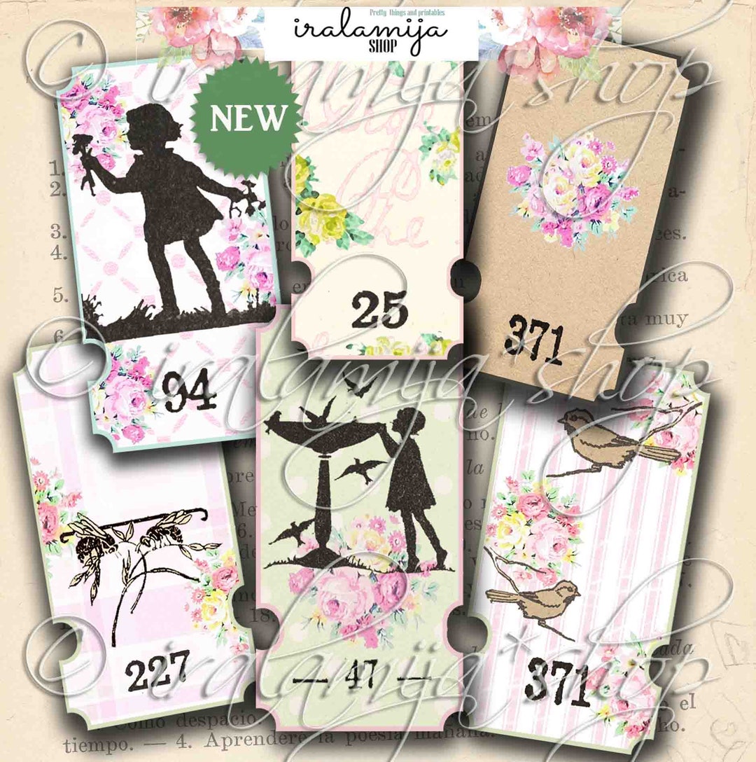 SWEET TICKETS Printable Digital Images -printable Download File Digital ...