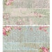VINTAGE SCRIPT Collage Digital Images -printable Download File- - Etsy