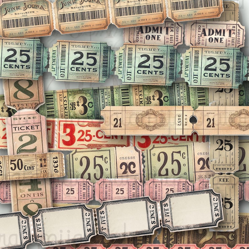 Old Ticket Stubs - Etsy