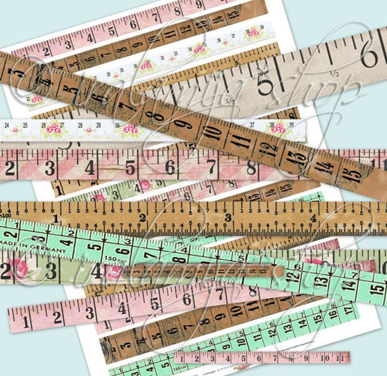Printable Tape Measure / TAPE MEASURE/ Digital Images / Printable ...