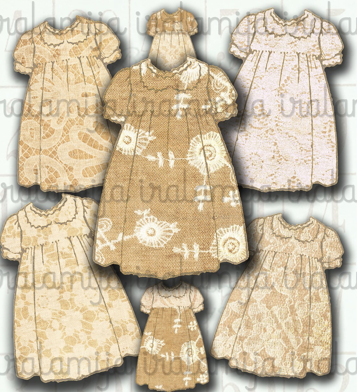 Printable Dress / LACE DRESS / Digital Images / Girl Dress - Etsy