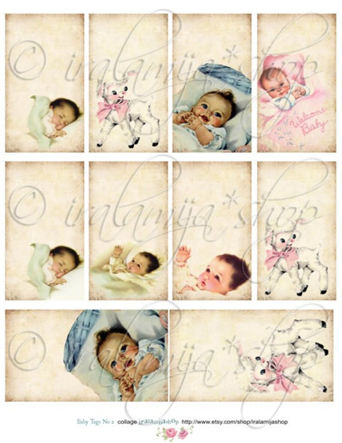 BABY Tags / BABY TAGS No 2 Printable Images / Printable | Etsy
