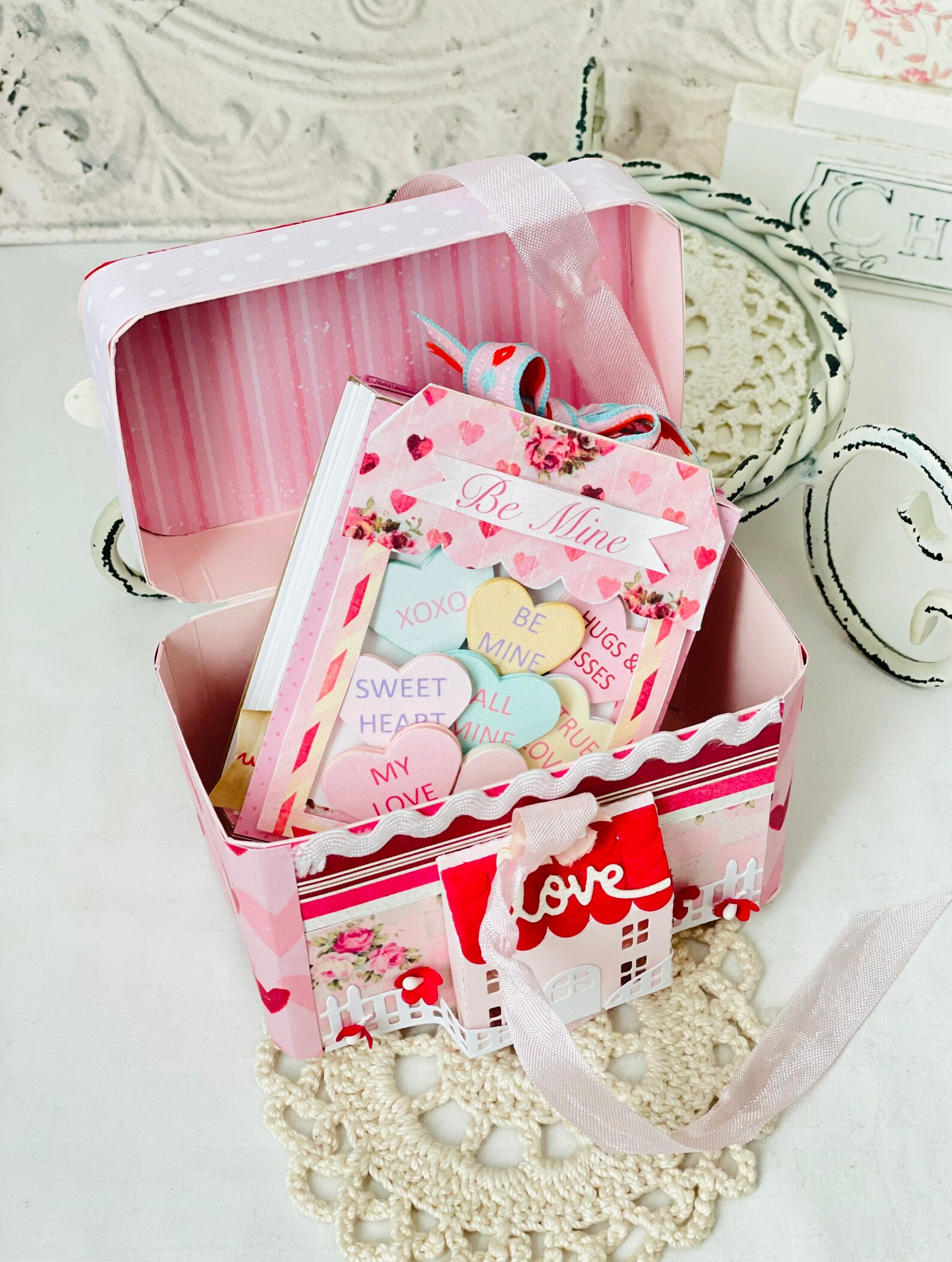 Scrapbook Mini Album With Tag and Box Set - VANLETINE Mini Album ...