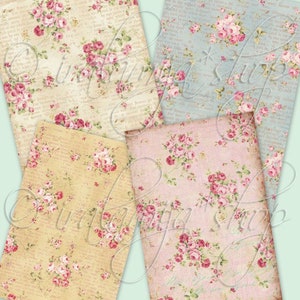 VINTAGE SCRIPT Collage Digital Images -printable Download File- - Etsy