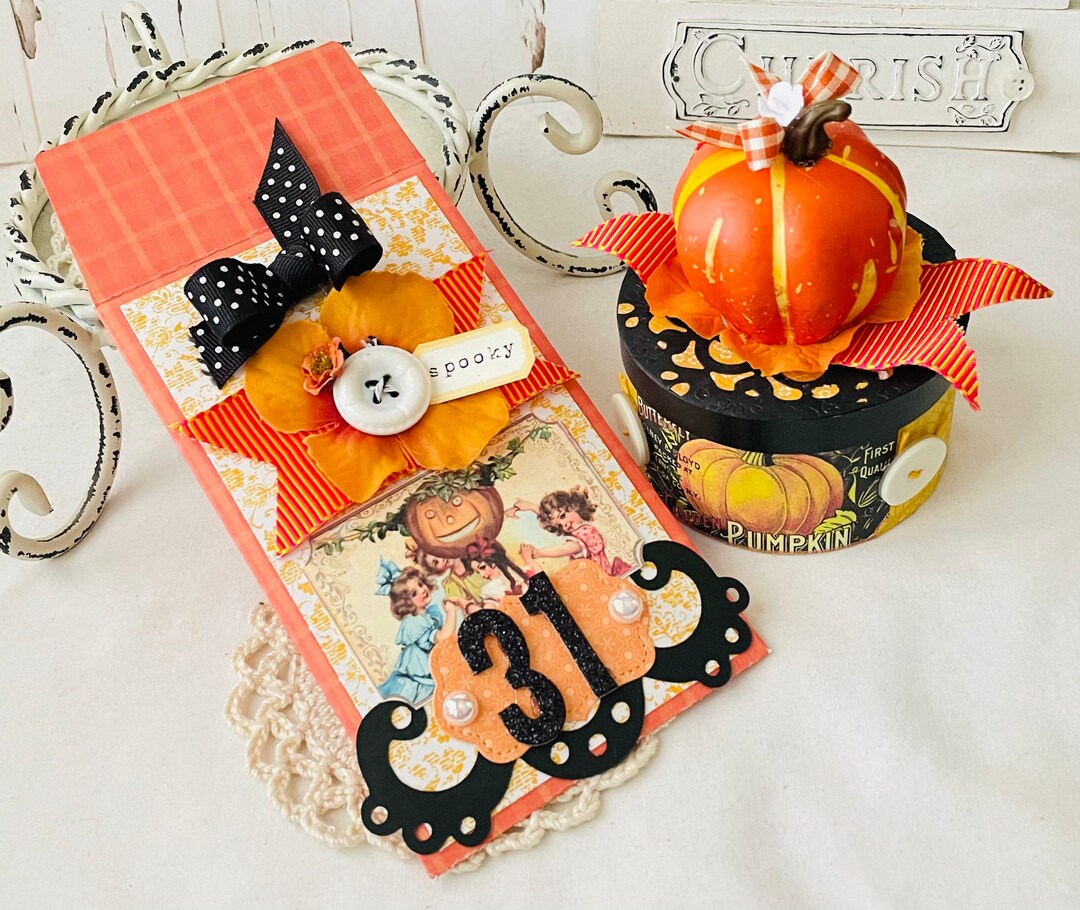 Halloween Box and Envelope Set - Halloween Set - Halloween Envelope ...