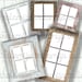 RUSTIC WINDOWS Collage Digital Images - Printable Download File Digital ...