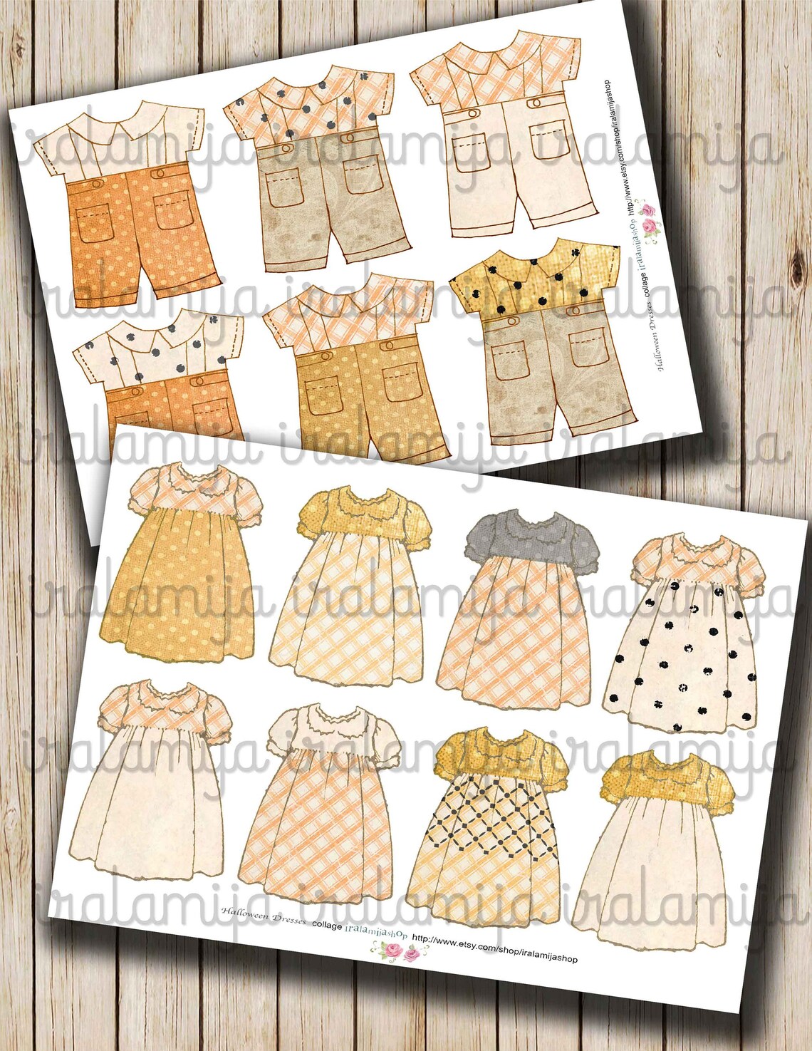 Printable HALLOWEEN DRESSES / Digital Images / Girl Dress Clip - Etsy