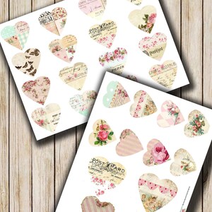 MINI HEARTS Printable Digital Images -printable Hearts / Mini Hearts ...
