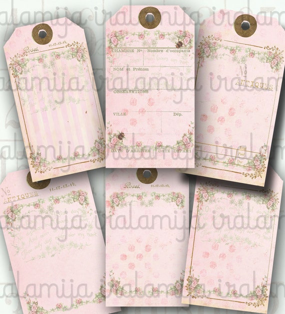 Printable TAGS / DULCE Tags / Printable Download / Vintage - Etsy