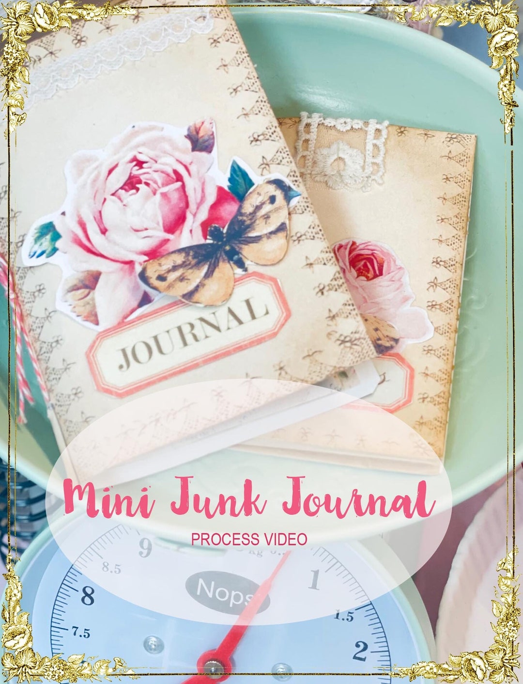 Mini Junk Journal Tutorial, Video Tutorial, Digital Download, MINI Junk ...