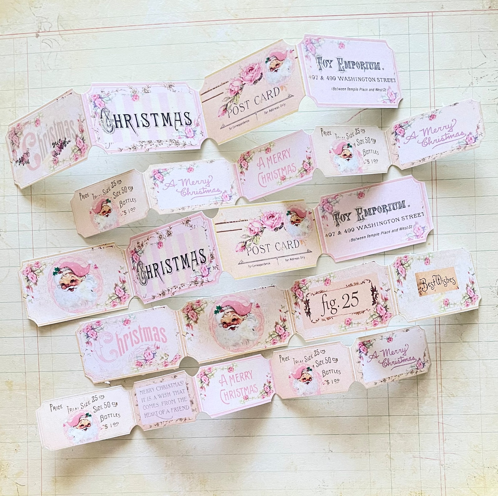 Printable Tickets / PINK CHRISTMAS Tickets / Digital Downloads - Etsy
