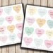 Conversation Hearts VALENTINE Printable / CANDY HEARTS Digital Images ...