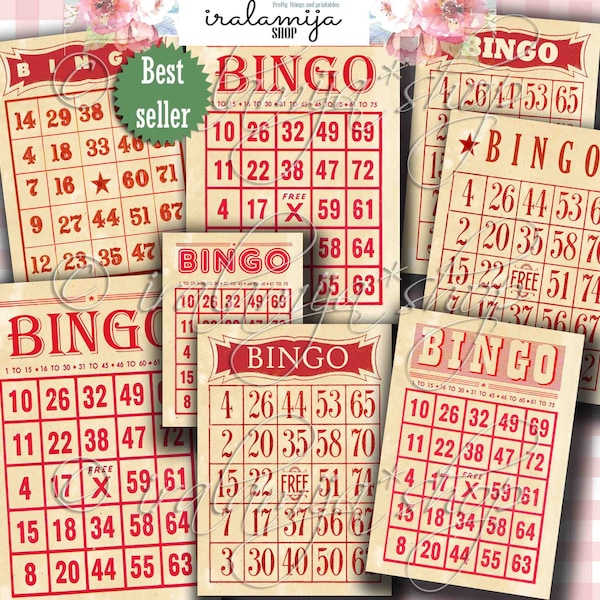 Vintage Bingo Cards - Etsy