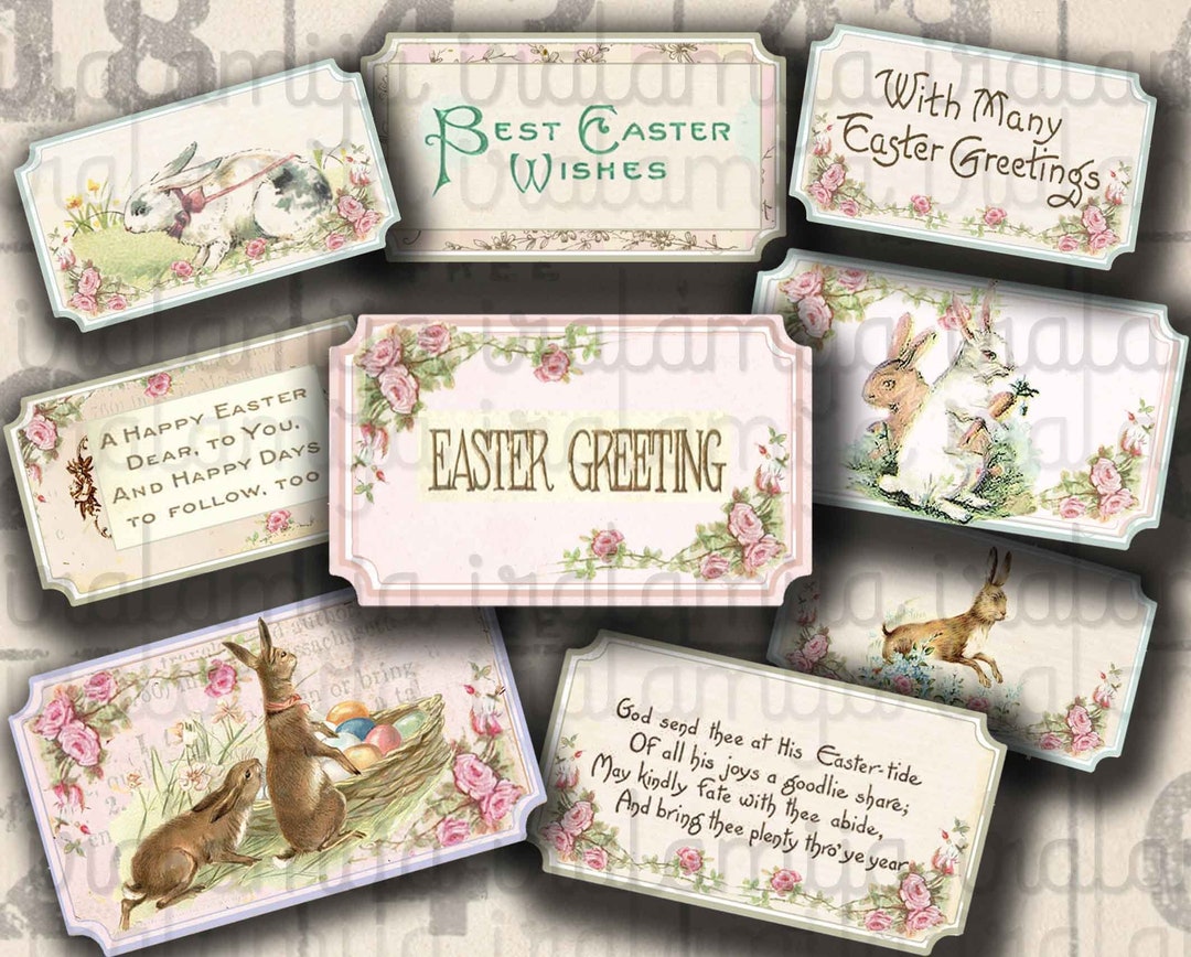 Printable Easter / EASTER BUNNY TICKETS / Easter Digital Images ...