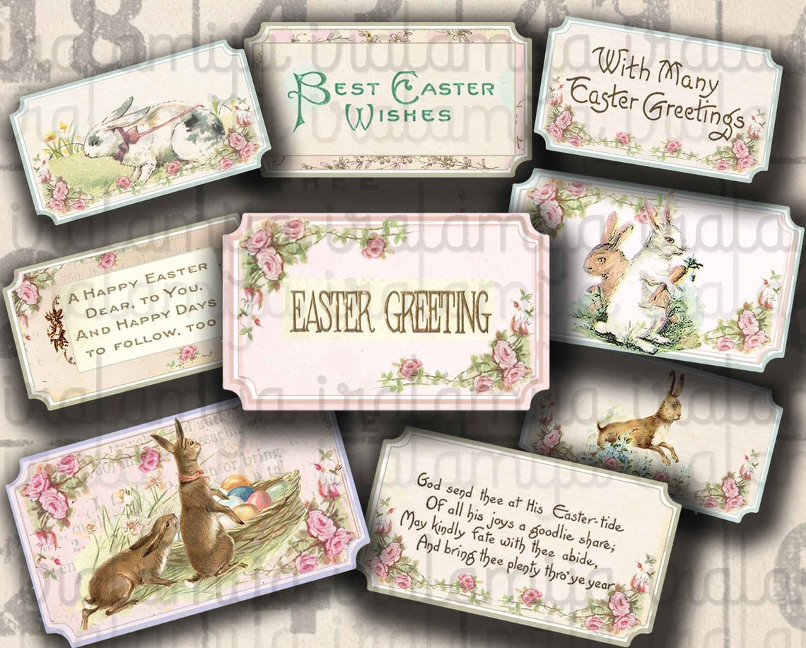 Printable Easter / EASTER BUNNY TICKETS / Easter Digital | Etsy