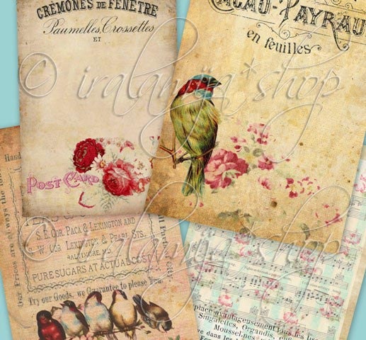 OLD PAPER Printable Digital Images printable Download File - Etsy