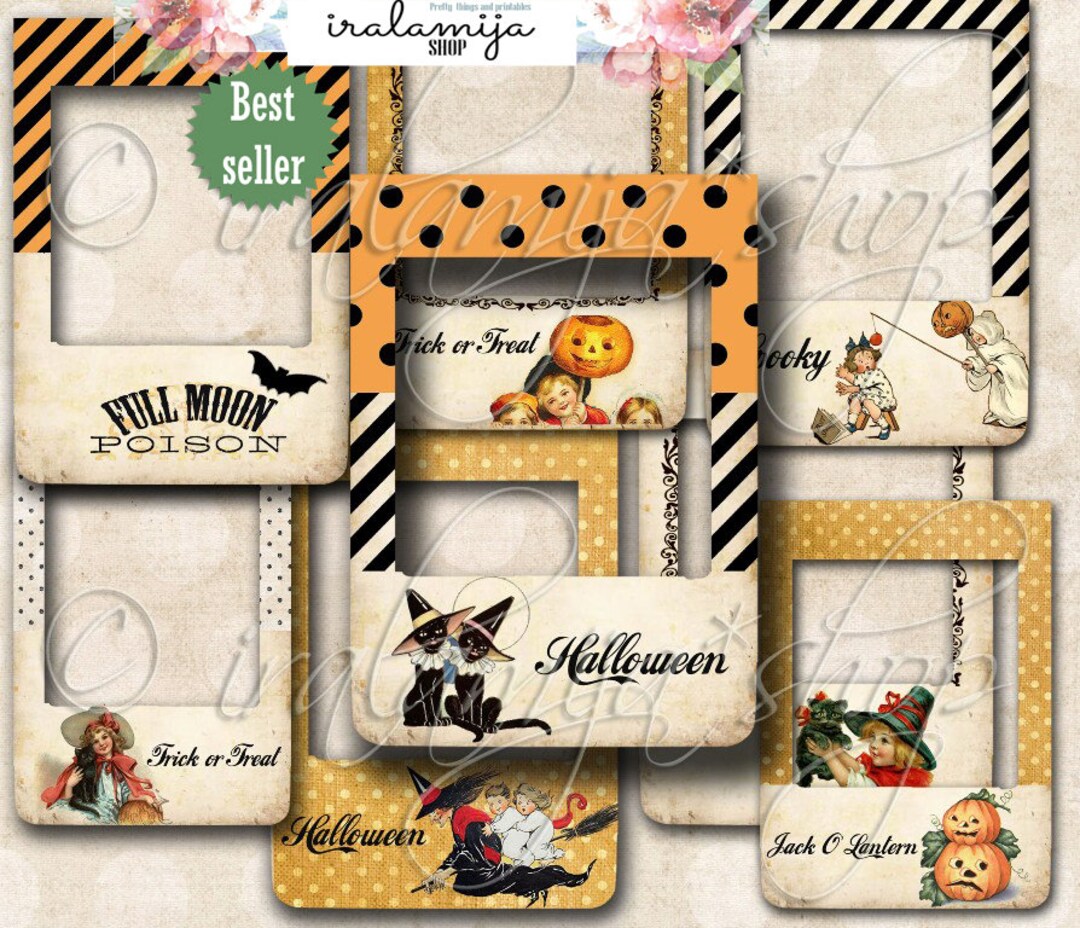 HALLOWEEN PHOTO Frames Printable Digital Images - Download File Digital ...