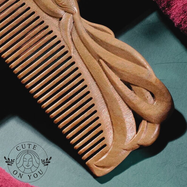 Fox Wooden Comb, Beard Grooming Comb, Retro Wooden Comb, Fox Craving ...