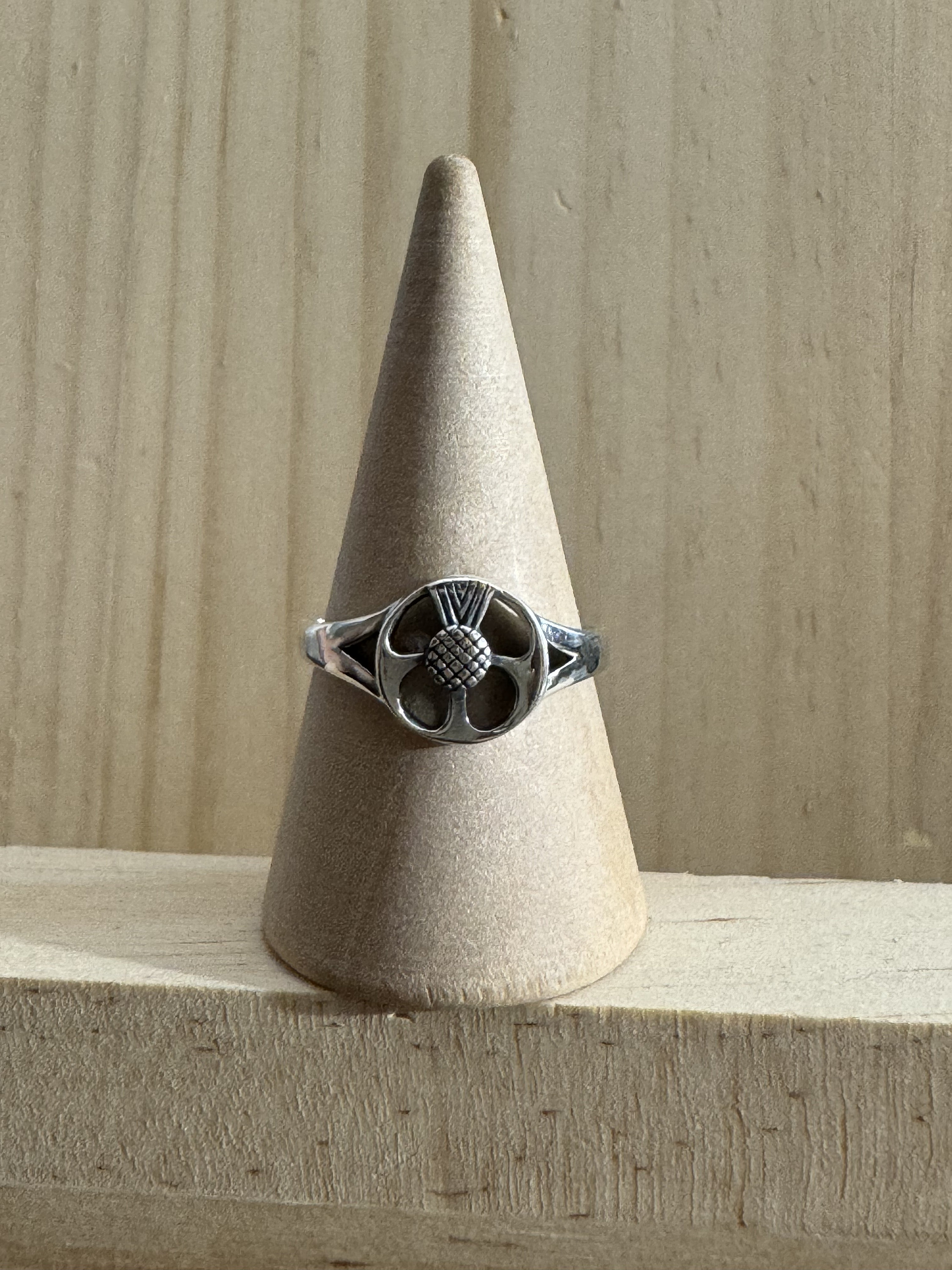 Scottish Thistle Design | Scottish Flower Ring | Celtic Ring | Sterling ...
