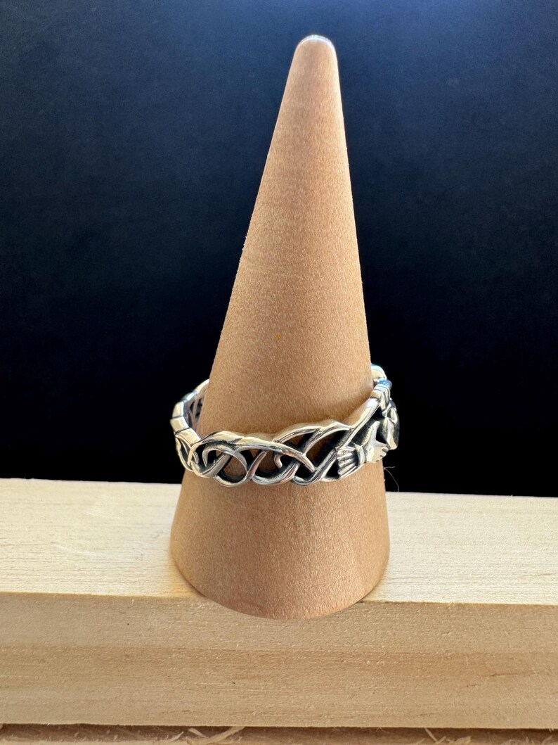 Irish Claddagh & Eternal Knot 925 Sterling Silver Ring - Etsy