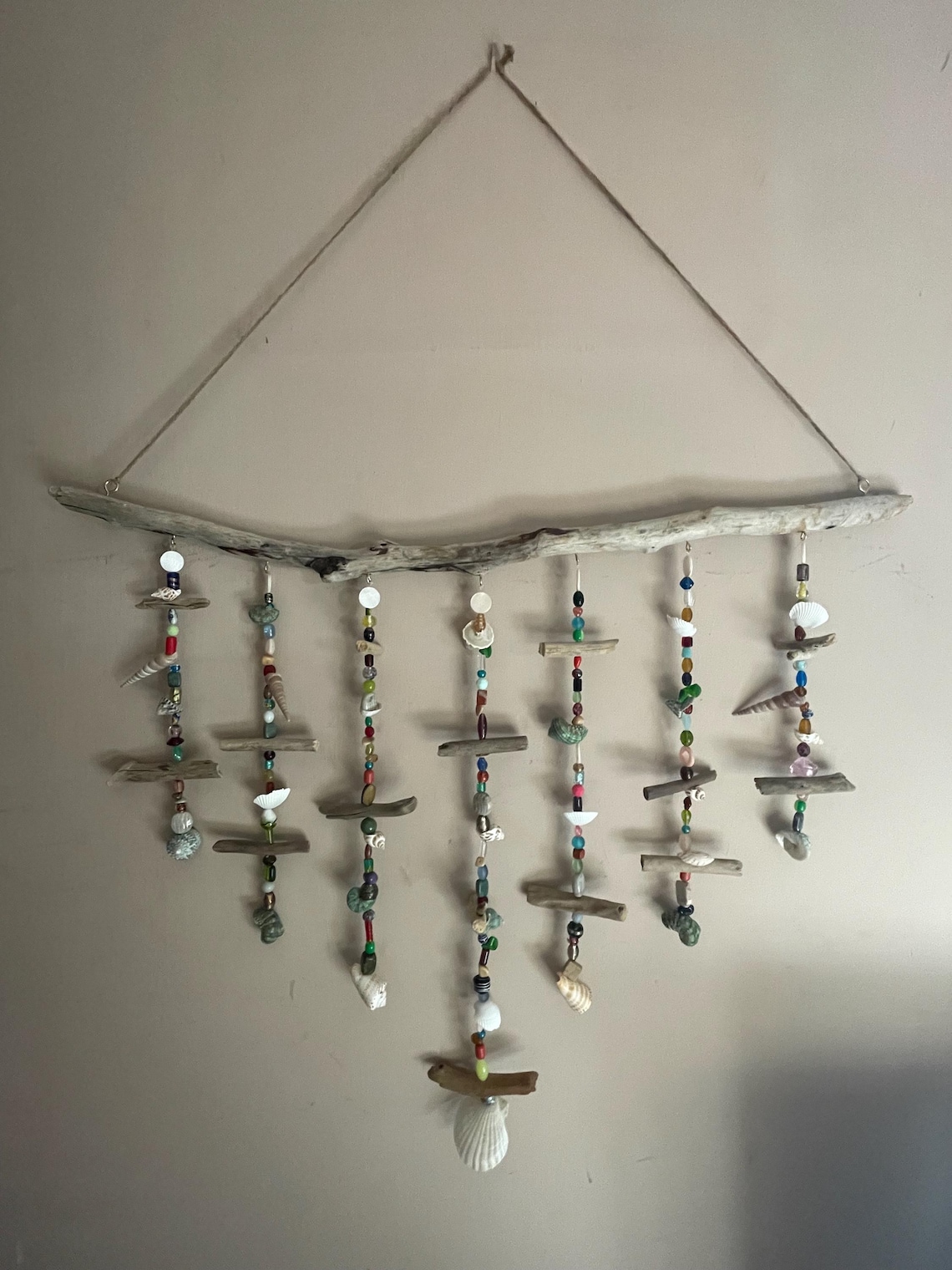 Boho Driftwood ,wind Chime, Wall-art - Etsy