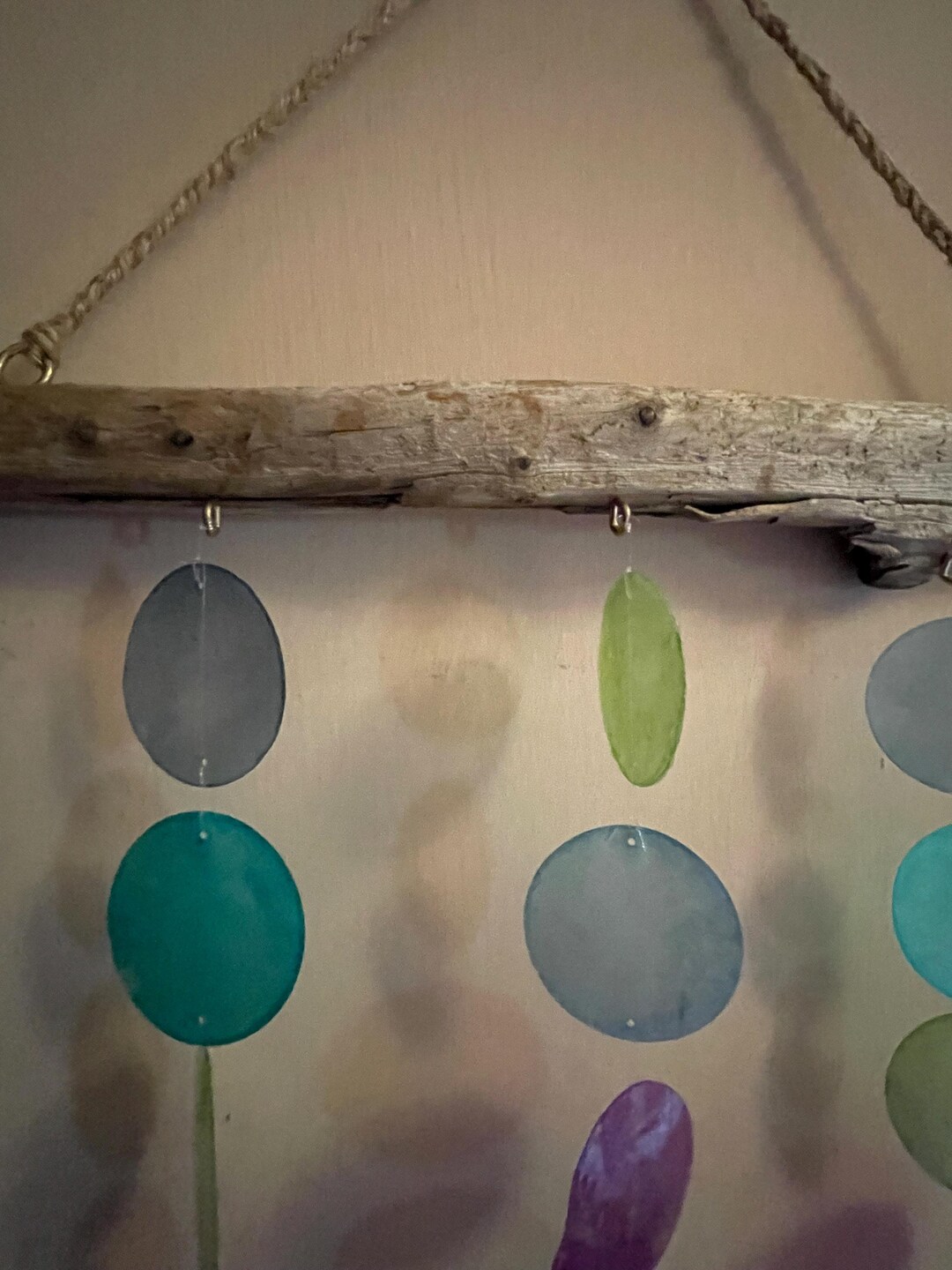 Driftwood Capiz Wind Chimes - Etsy