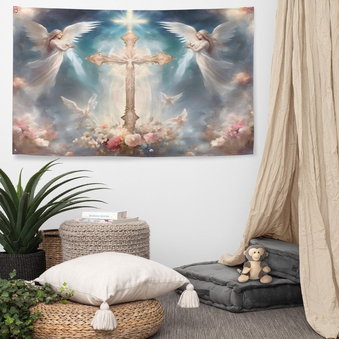 Holy Spirit Cross Flag - Etsy