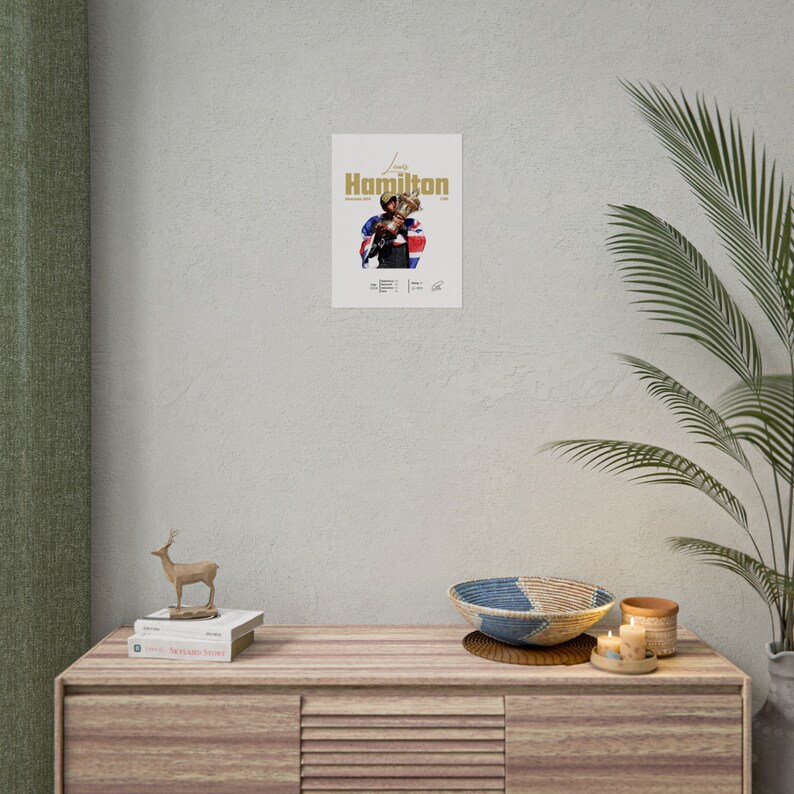 Lewis Hamilton 2024 F1 Poster, F1 Print, F1 Wall Art Gift Illustration ...