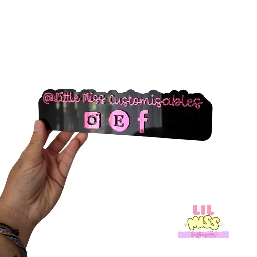 Business Watermark Physcial, Photo Watermark, Social Media Plaque ...