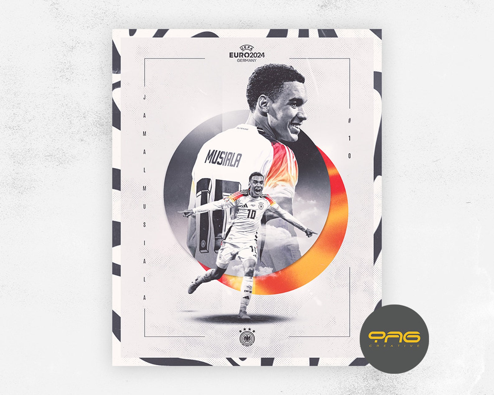Jamal Musiala, Digital Poster, Football, Euro 2024, Soccer Poster - Etsy