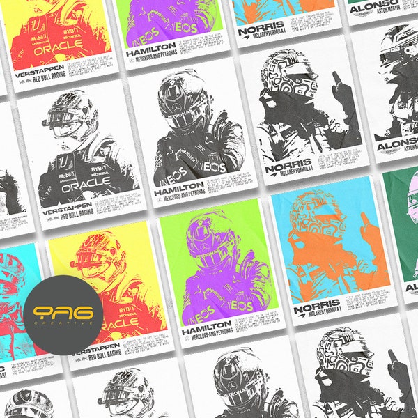 F1 Driver Printable - Etsy