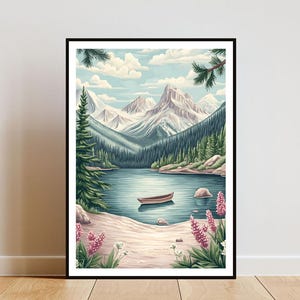 Jasper Poster, Jasper Print, Canada Wall Art, Canada Print, Jasper ...