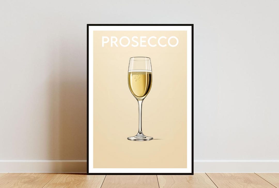 Prosecco Poster, Kitchen Print, Alcohol Poster, Champagne Print ...