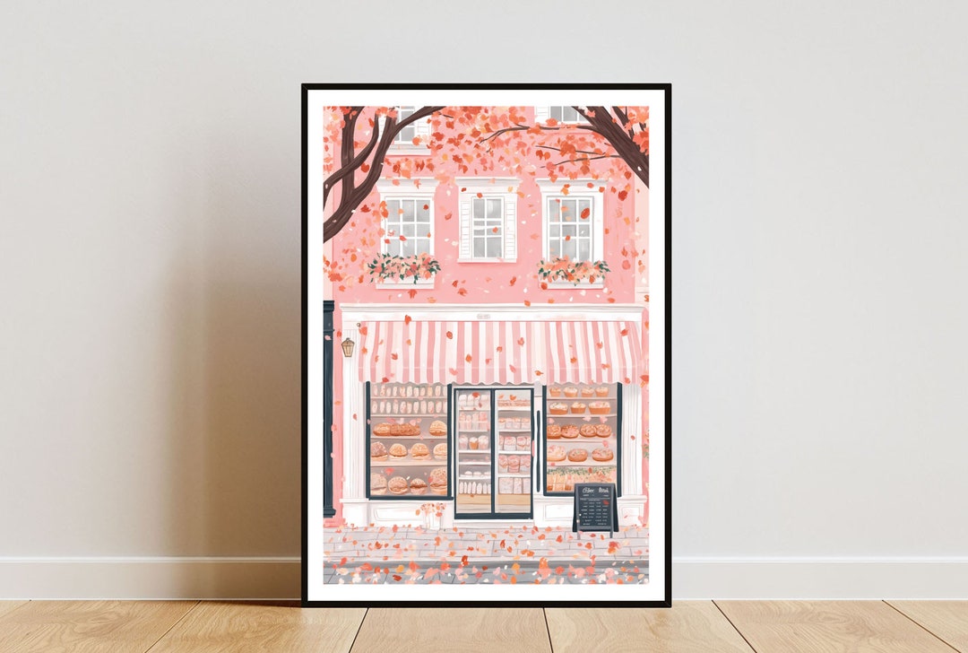 Bakery Poster, Autumn Print, Bakery Wall Art, Bakery Art Poster, Coffee ...