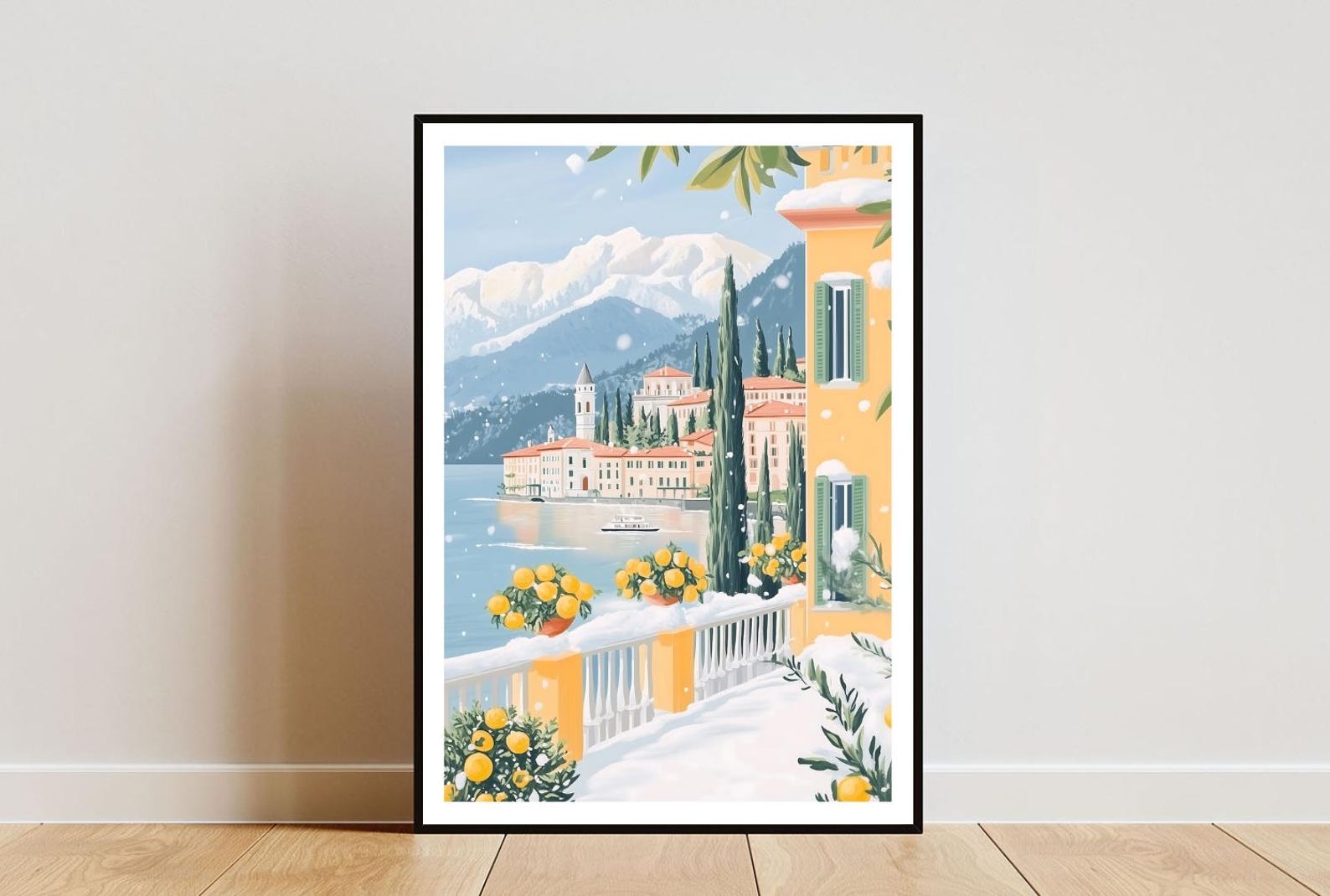 Lake Como Poster, Lake Como Print, Italy Wall Art, Travel Poster, Italy ...