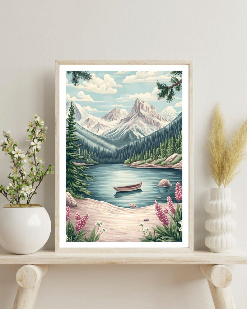 Jasper Poster, Jasper Print, Canada Wall Art, Canada Print, Jasper ...