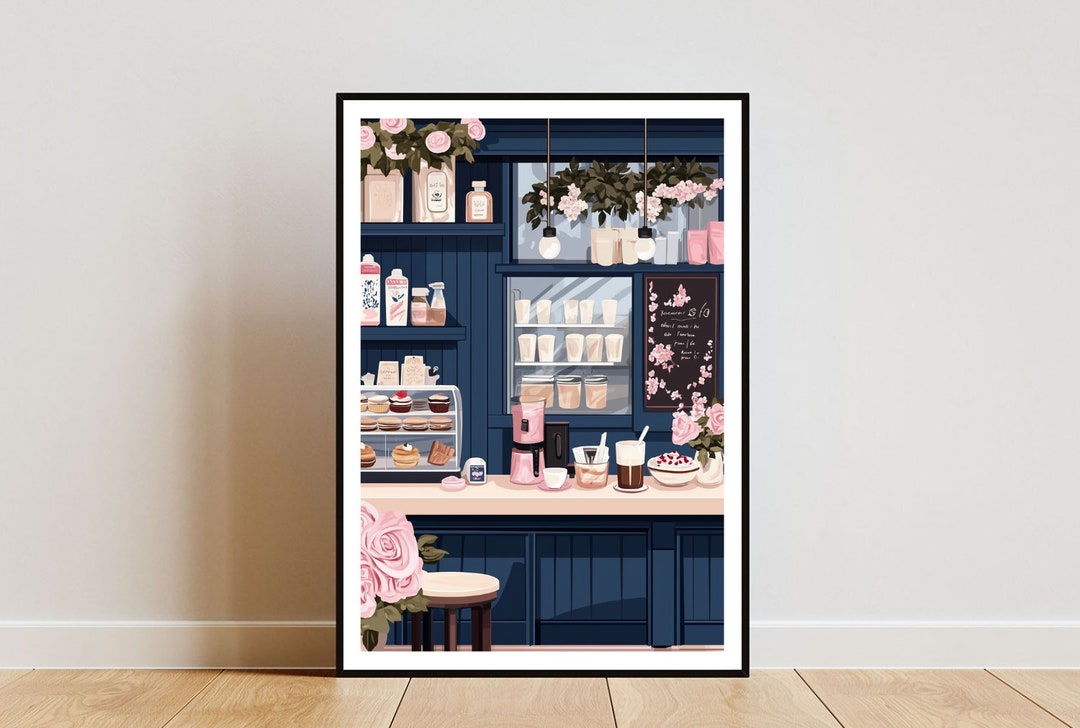 Coffee Shop Poster, Kitchen Print, Cafe Wall Art, Bar Wall Art, Bar ...