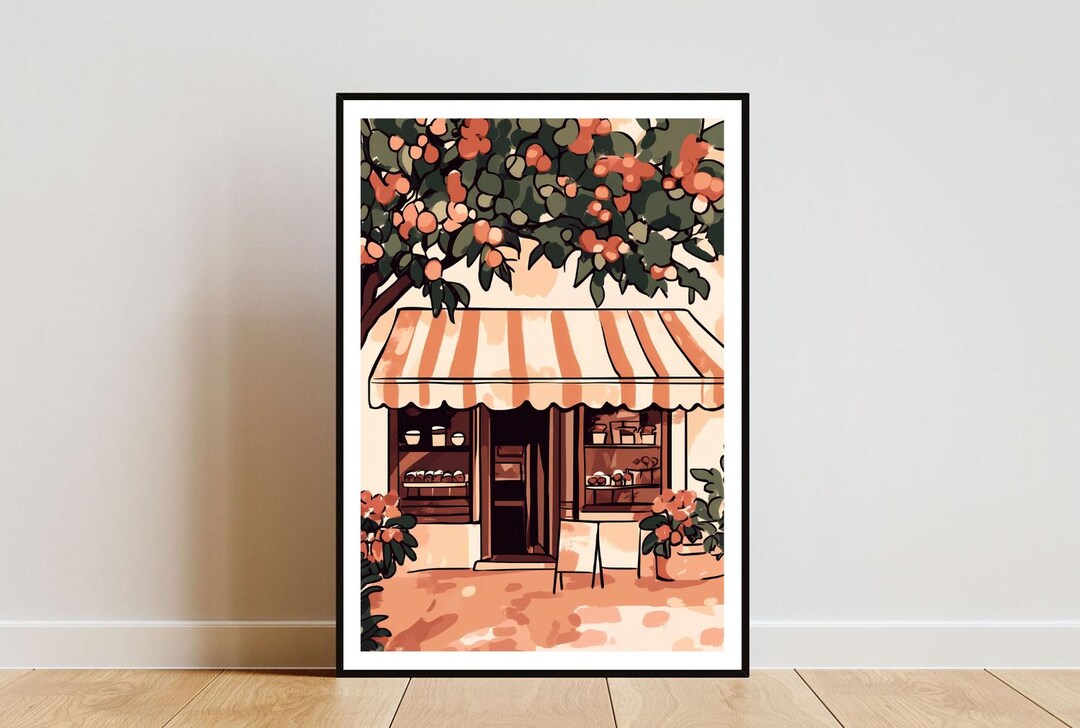 Coffee Shop Poster, Vintage Print, Coffee Shop Wall Art, Coffee Art ...