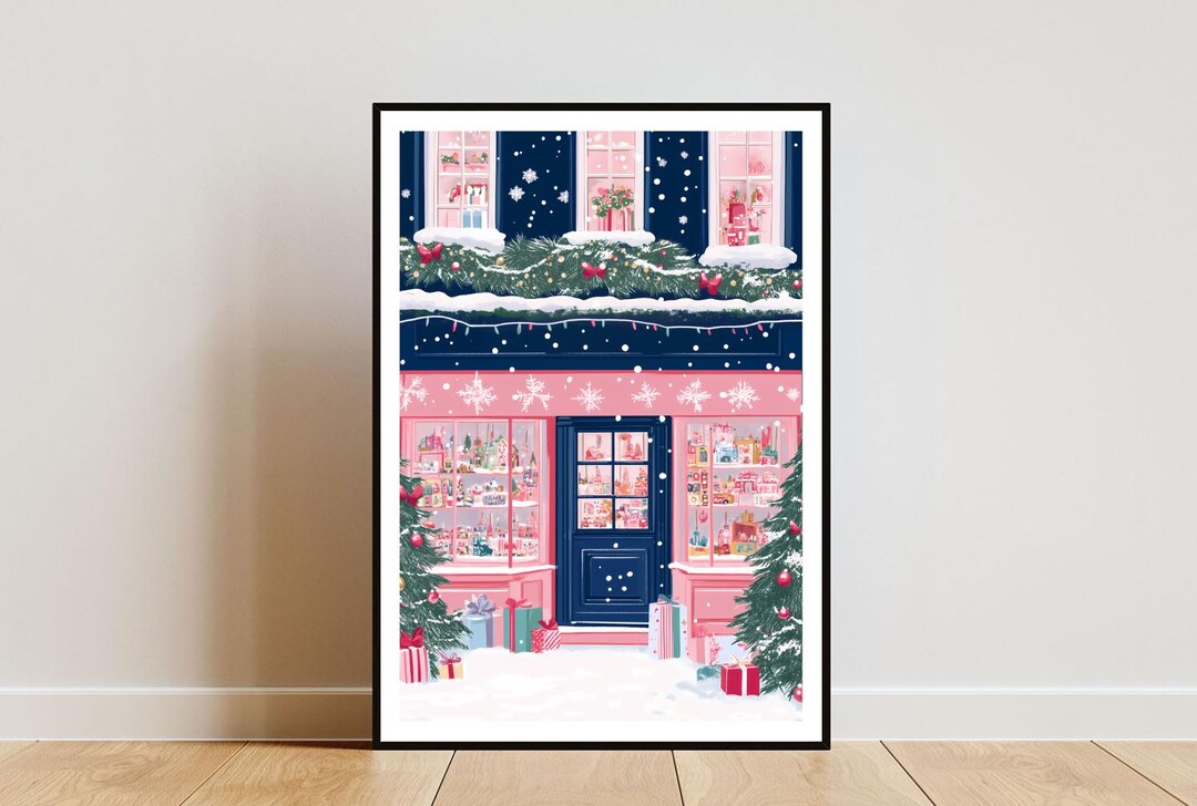 Toy Shop Poster, Christmas Print, Toy Shop Wall Art, Toy Shop Art ...