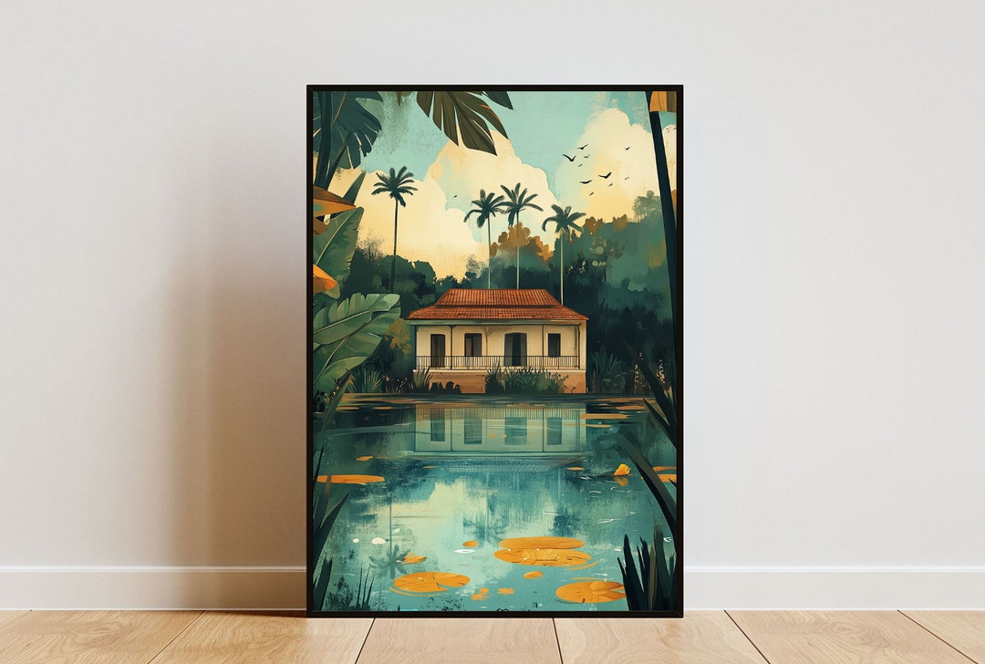 Kerala Poster, Kerala Backwaters Print, India Wall Art, Travel Poster ...