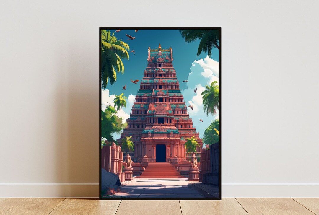 Tamil Nadu Poster, Madurai Print, India Wall Art, Travel Poster, India ...