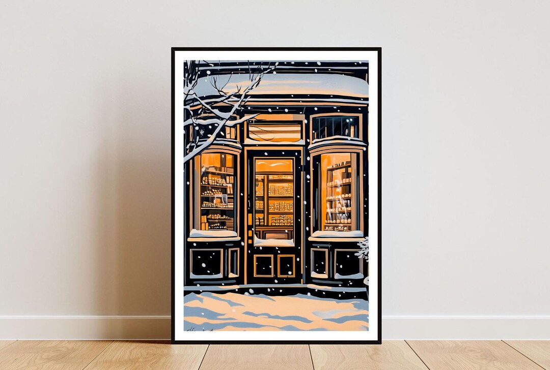 Retro Candy Shop Painting, Sweet Shop Wall Art, Candy Art Poster ...