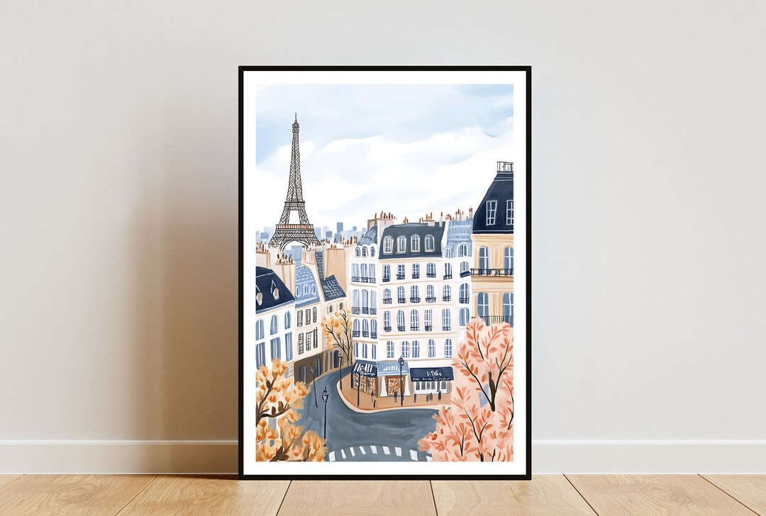 Paris Poster, Eiffel Tower Print, France Wall Art, Travel Poster ...