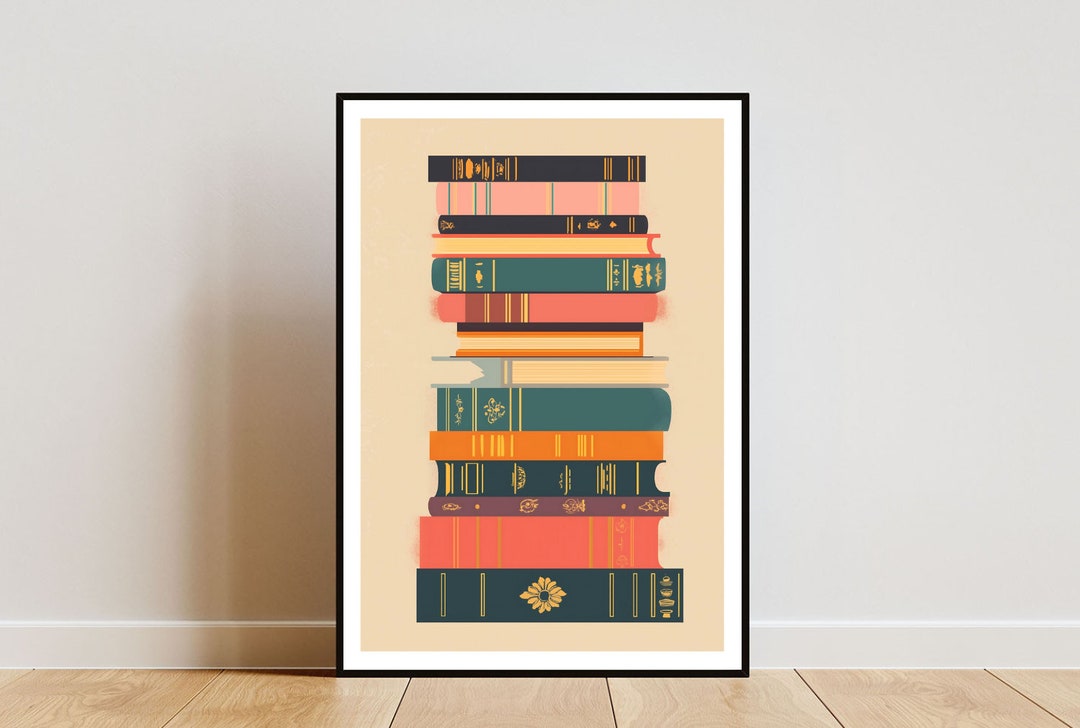 Book Poster, Book Print, Book Wall Art, Book Art Poster, Library Print ...