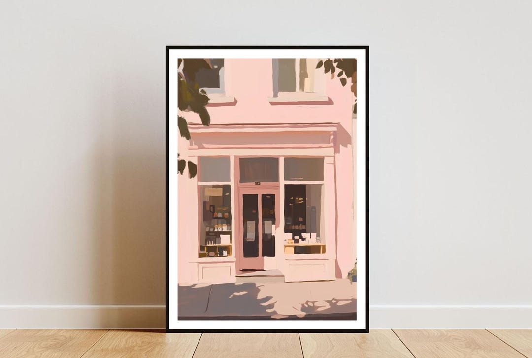 Coffee Shop Poster, Pastel Print, Coffee Shop Wall Art, Coffee Art ...