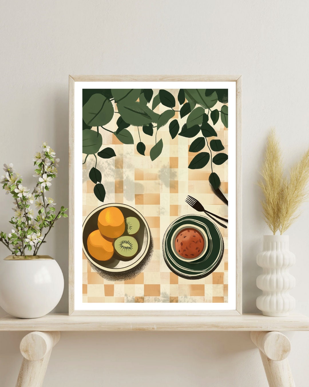 Retro Fruit Poster, Kitchen Print, Fruit Wall Art, Food Poster, Fruit ...