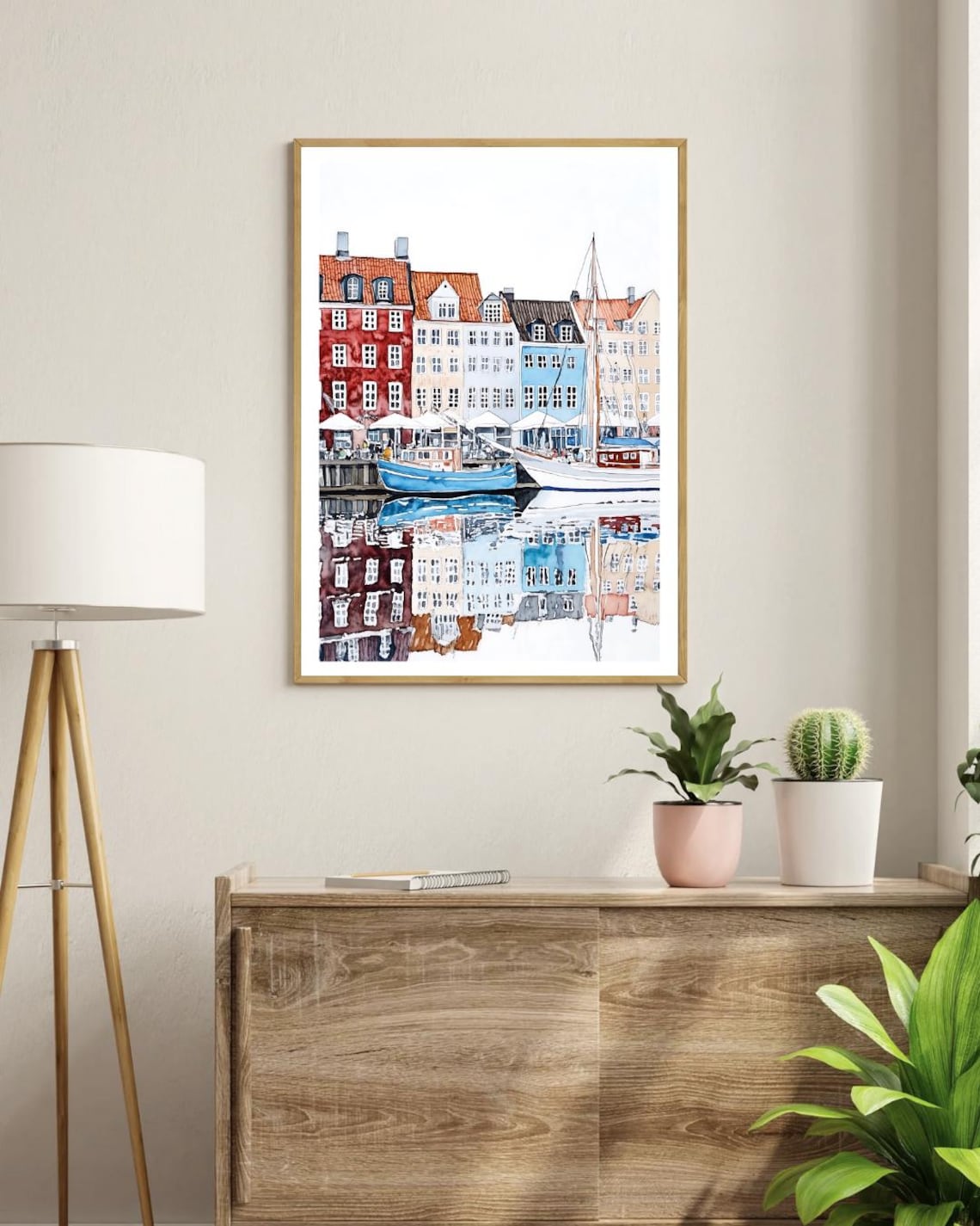 Copenhagen Poster, Scandinavia Print, Denmark Wall Art, Travel Poster ...