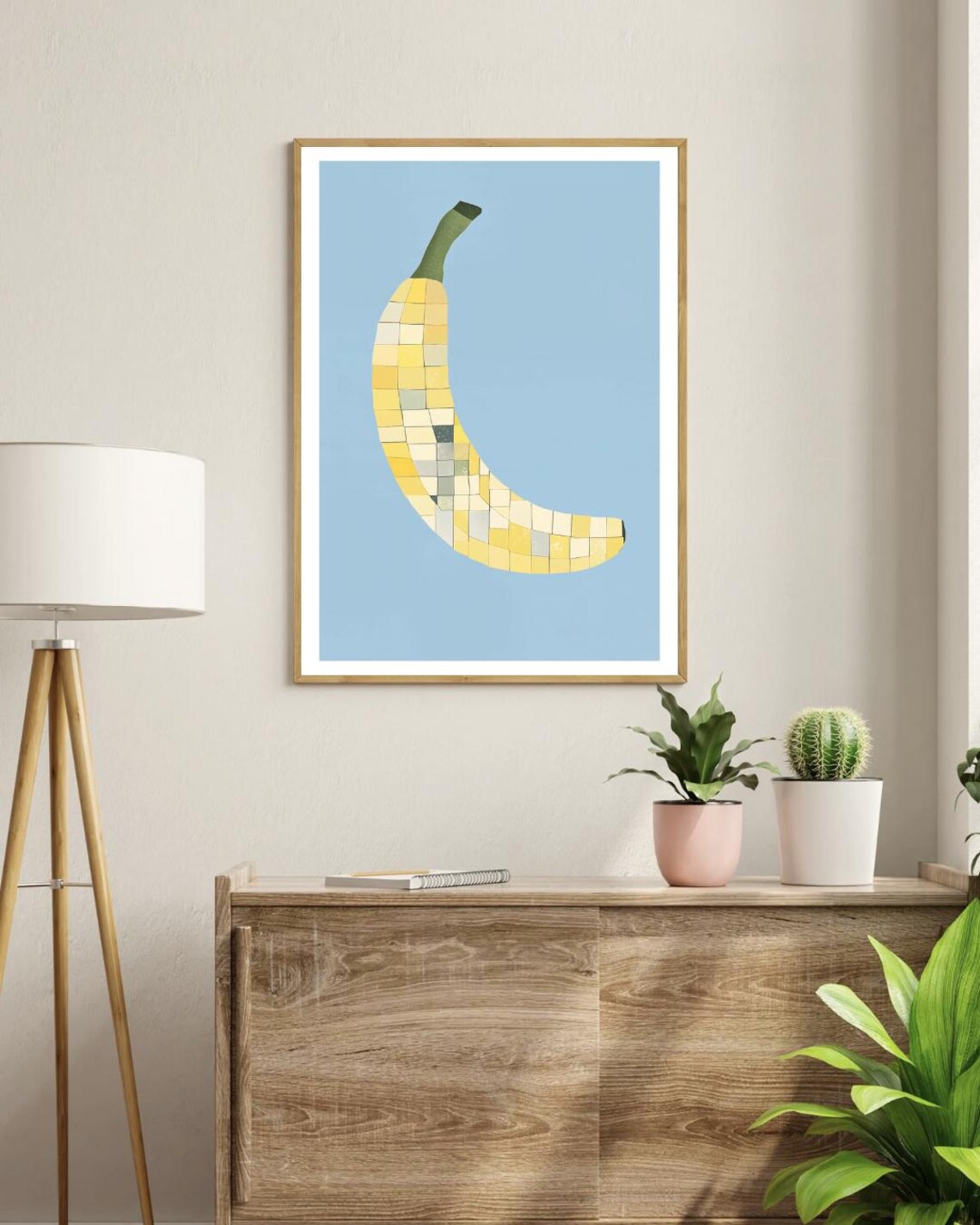 Disco Banana Poster, Kitchen Print, Banana Wall Art, Fruit Poster ...