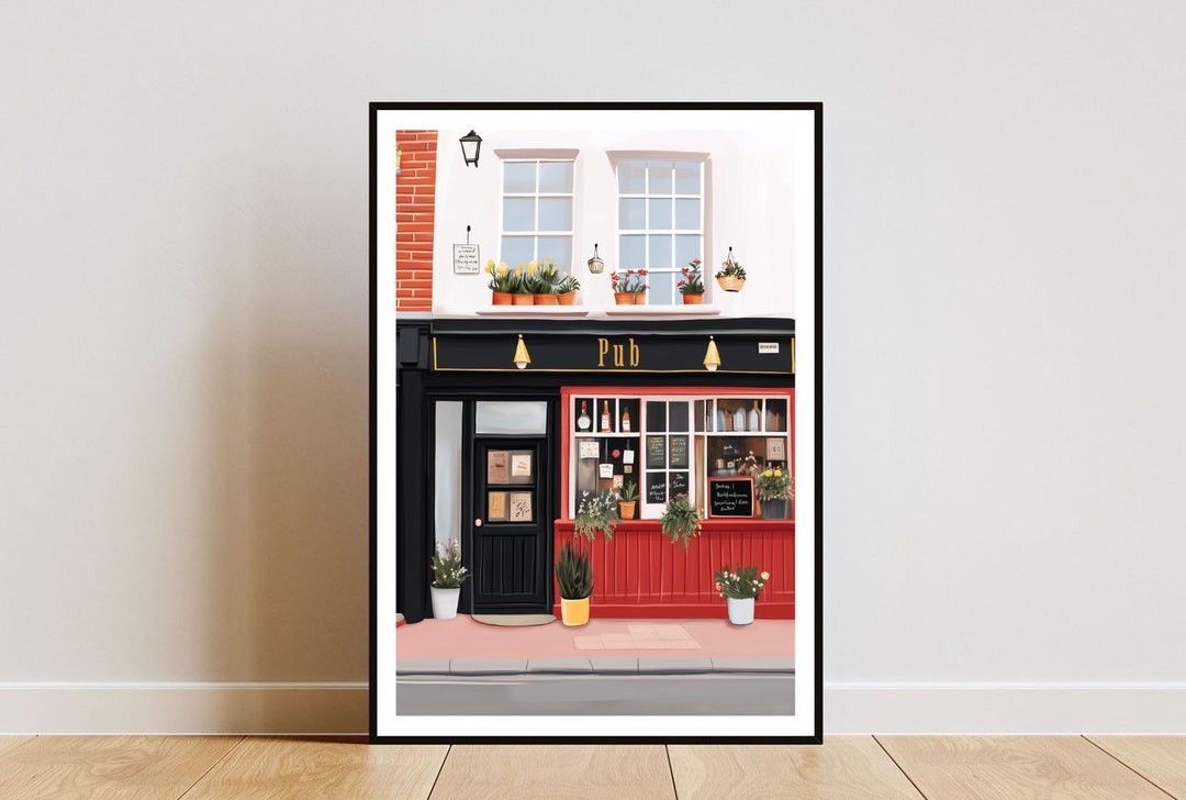 English Pub Poster, Alcohol Print, Beer Wall Art, Alcohol Art Poster ...