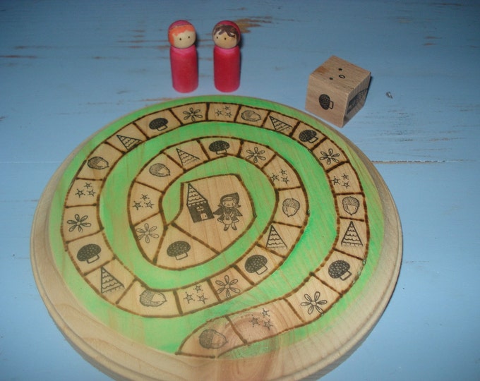 Little Red Riding Hood Wooden Board Game - Etsy